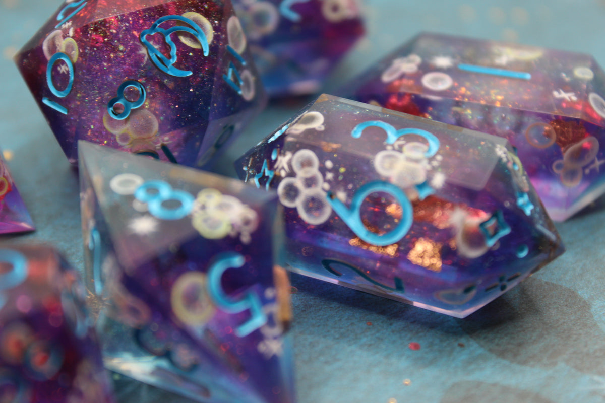 Cosmic Fizz Dice Set – Dark Moon Dice