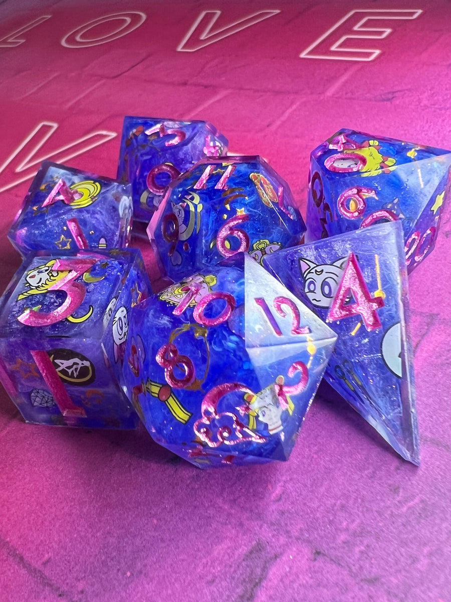 Pretty Guardian Dice Set – Dark Moon Dice